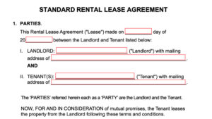 Free Rental Agreement Templates - Download PDF & Word